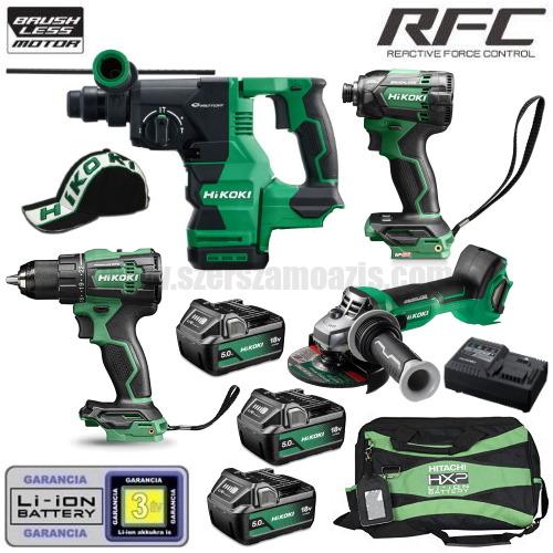 Hitachi (HiKOKI) KC18DE-WHZ Akkus csomag (DS18DE+G18DBL+WH18DC+DH18DBL) + AJÁNDÉK - Akkus ...