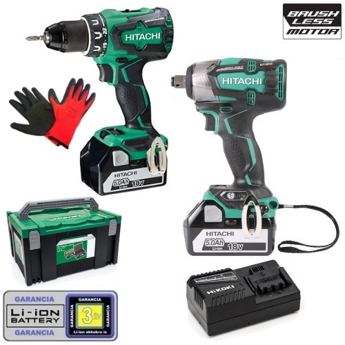 Hitachi (HiKOKI) KC18DPL Akkus csomag (WR18DBDL2 + DS18DBSL) + AJÁNDÉK - Akkus gépcsomagok